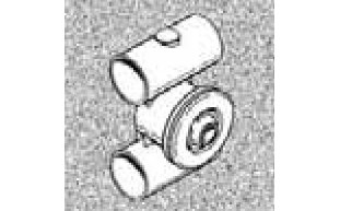 POOL360 | 1-1/2" Slip Air x 1-1/2" Slip Water White Threaded Extension Wall Fitting