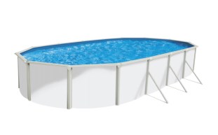 POOL360 | 12' x 18' Oval Channel Lok Compact Buttress Generation Above Ground Pool Kit