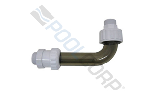 POOL360 | 1 1/2" MPT 90 Degree Clear Sweep Union Assembly with Compression Fitting