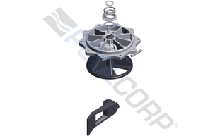 POOL360 | White SP0715/SP0716 Key Cover and Handle Assembly