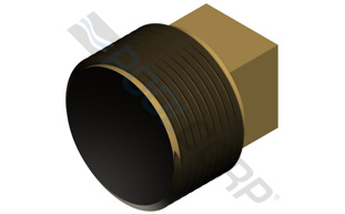 POOL360 | 3/4" Brass Drain Plug, Cz & Hm2