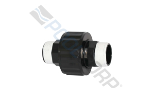POOL360 | 1 1/2" MPT Black Self-Aligning ABS Union