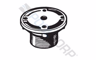 POOL360 | 1 1/2" FPT x 2" MPT White Adjustable Floor Inlet Fitting