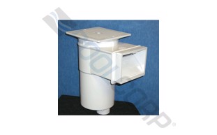 POOL360 | 1 1/2" FPT White Auto-Skim Skimmer with Square Lid