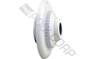 POOL360 | 1.5" MPT x .75" Eye White Hydrostream Flanged Eyeball Fitting