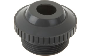 POOL360 | 1.5" MPT x .75" Eye Dark Gray Hydrostream Flanged Eyeball Fitting