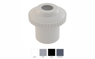 POOL360 | 1 1/2" SLIP 3/4" Opening Dark Grey Hydrostream Fitting