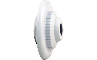 POOL360 | 1 1/2" MPT 3/4" Eye Dark Grey Hydrostream Flanged Eyeball Fitting