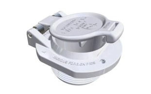 POOL360 | 1-1/2" Dark Gray MIP Eyeball Fitting with 1" Opening