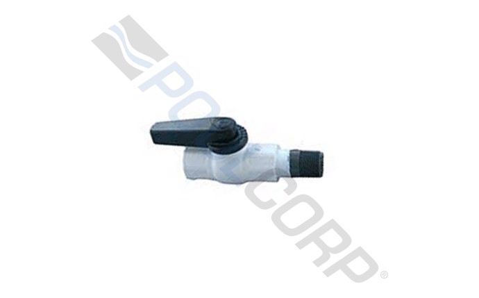 POOL360 | 3/4" Control Ball Valve with Dial Indicator for Chemical Feeders