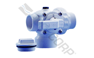 POOL360 | 1 1/2" MIP 3-Way Deluxe Ball Valve ABS