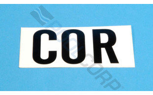 POOL360 | NFPA Vinyl Die Cut Cor Label with 4" Lettering