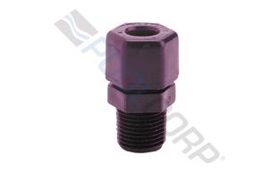 POOL360 | 5/8" x 1/2" Black Polypropylene Connector - Tube x Male NPT