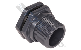 POOL360 | 2" Threaded PVC Bulkhead Fitting