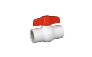 POOL360 | 4" White Compact Valve White Threaded
