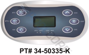 POOL360 | 7.1" x 3.5" TP600 Spasides - Oval Control Panel