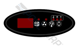 POOL360 | Eco-2 4-button Oval Overlay Label