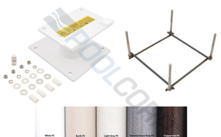 POOL360 | White Techni-Spring Steel Diving Base