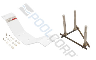 POOL360 | 8' White Duro-Spring Steel Diving Base