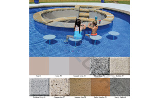 POOL360 | 16" Gray Destination Series In-Pool/Spa Seat