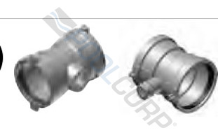 horizon | 3" x 2" Female NPT Ductile Iron IPS Tapped Tee
