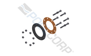 POOL360 | 8" PE IPS Transition Iron/Steel Flange Accessory Kit