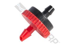 POOL360 | Red Point-Source Drip Emitter Self-Piercing 1/4" Barb 2.0 GPH ...