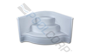 POOL360 | Cantilever White Step 2' Radius Corner