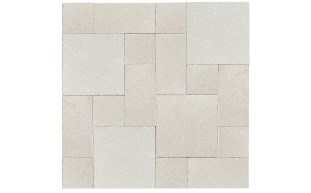 horizon | 3 cm Leathered Roman Pattern Marble Paver Antalya Cream