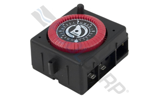 POOL360 | 24-Hour Mechanical Panel Mount Timer w/ Manual Override & 48 ...