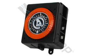 POOL360 | 24-Hour Mechanical Panel Mount Timer with 48 Trippers 208-277V