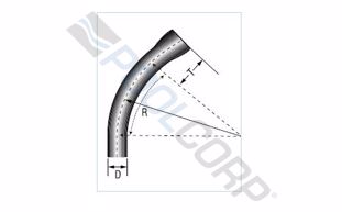 POOL360 | EE2045B BELL END 1" SWEEP 45 DEG CONDUIT PVC
