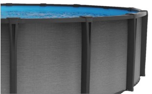 POOL360 | 12' Round Steel Diamond Series Mystic Above Ground Pool with ...