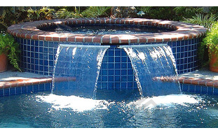 POOL360 | 6' x 1" Lip Clear Sheer Descent Cascade Waterfall
