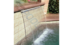 POOL360 | 2' x 12" Lip Clear Back Feed Sheer Descent Cascade Waterfall