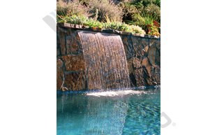 POOL360 | 2' x 6" Lip Clear Sheer Descent Rain Waterfall
