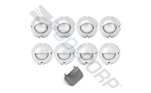 POOL360 | HydroCool Nichless White Lens Cover Kit