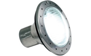 POOL360 | 30' White Pool Light Stainless Steel Face Ring 500W 120V