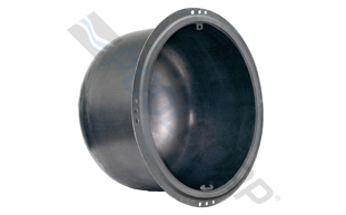 POOL360 | 1" Gunite Large Side Hub Stainless Steel Niche