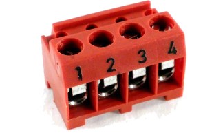POOL360 | Red 4-Pin Terminal Bar Connector for AquaLink RS Power Center PCB