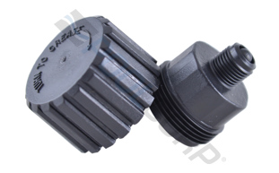 POOL360 | 3-Port Valve Grease Cup Kit Gray