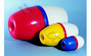 POOL360 | 5" x 9" Red/White Lok-On Rope Float