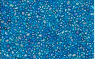 POOL360 | 50 lb 2-4mm Iridescent Jelly Bean Glass Beads Ice Blue