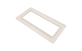 POOL360 | White Circle Equator Skimmer Faceplate Cover Flange