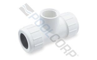 POOL360 | 3/4" PVC Threaded Compression IPS Tee