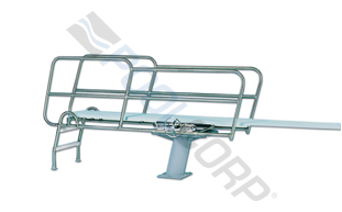 POOL360 | 1M Paraflyte Superflyte Flanged Rear Mount Diving Stand