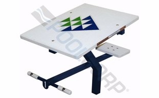 POOL360 | 24" x 32" Track Start Quickset Rear Mount Platform No Anchor