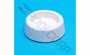 POOL360 | White Female Rubber Ladder Bumper Leg Cap