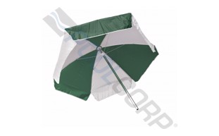 POOL360 | 6' Umbrella Vinyl-Reinforced Nylon Green and White