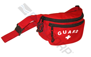 POOL360 | Premium Hip Pack Red with GUARD Logo